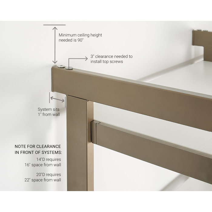 Martha Stewart California Closets® The Everyday System™ 60" W 14"D Closet System & Reviews | Wayfair